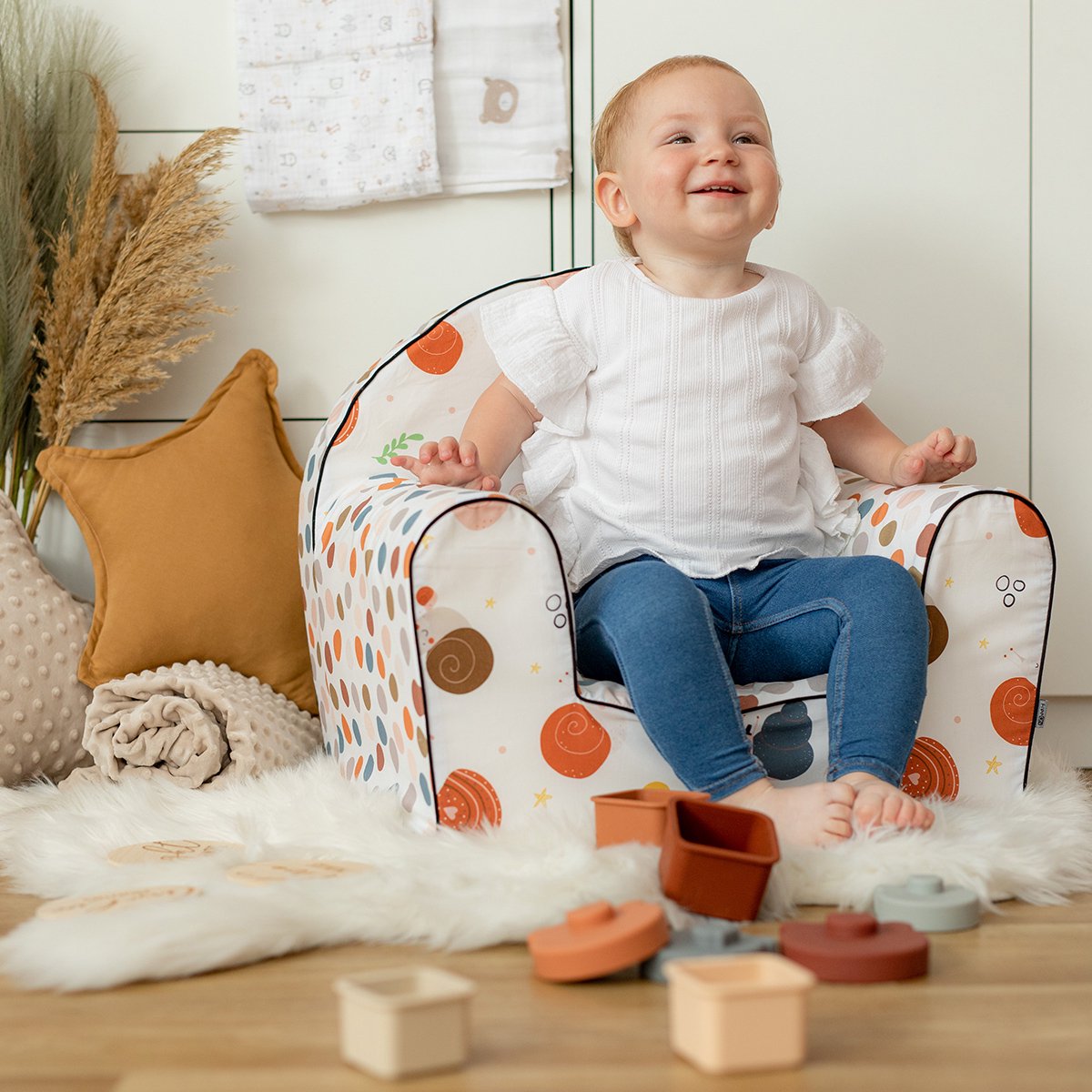 Bubaba Kinderfauteuil - Peuterstoeltje - Kinderzetel - Slak | bol.com