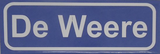 Koelkast magneet plaatsnaambord De-Weere. | bol