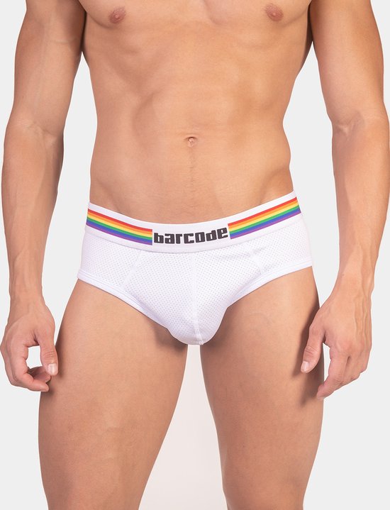 Barcode Berlin Backless Brief Pride White - MAAT L - Heren Ondergoed - Slip voor Man -... | bol