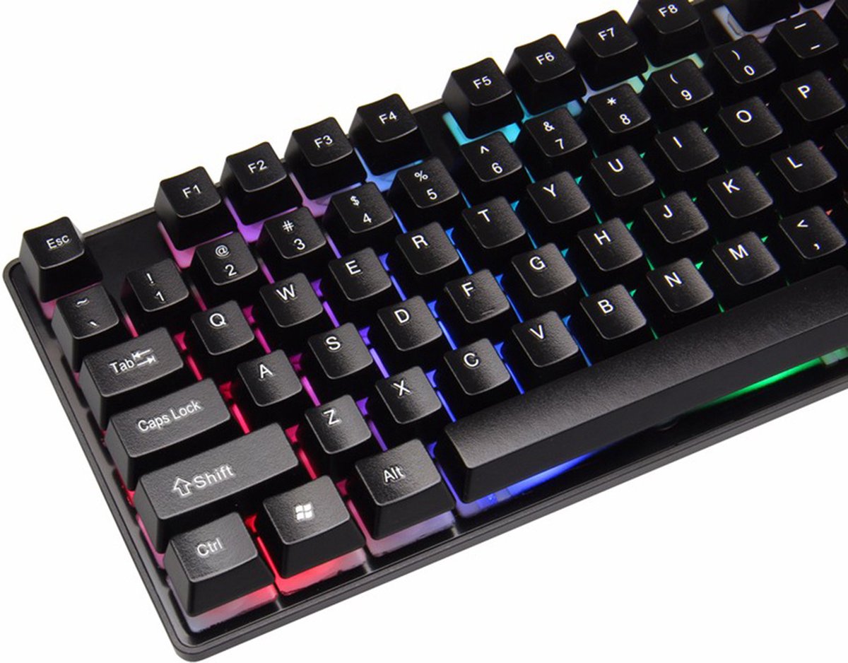 Gaming Toetsenbord - Zwart - Led Verlichting - Game Keyboard - USB ...