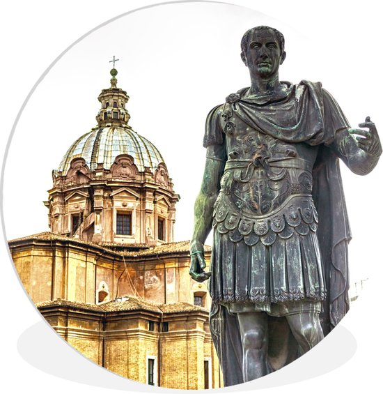 WallCircle - Wandcirkel - Muurcirkel Binnen - Een beeld van Julius Caesar bij een... | bol.com