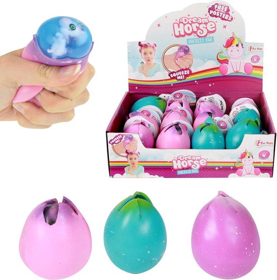Squeezy egg with unicorn 3ass. | bol.com