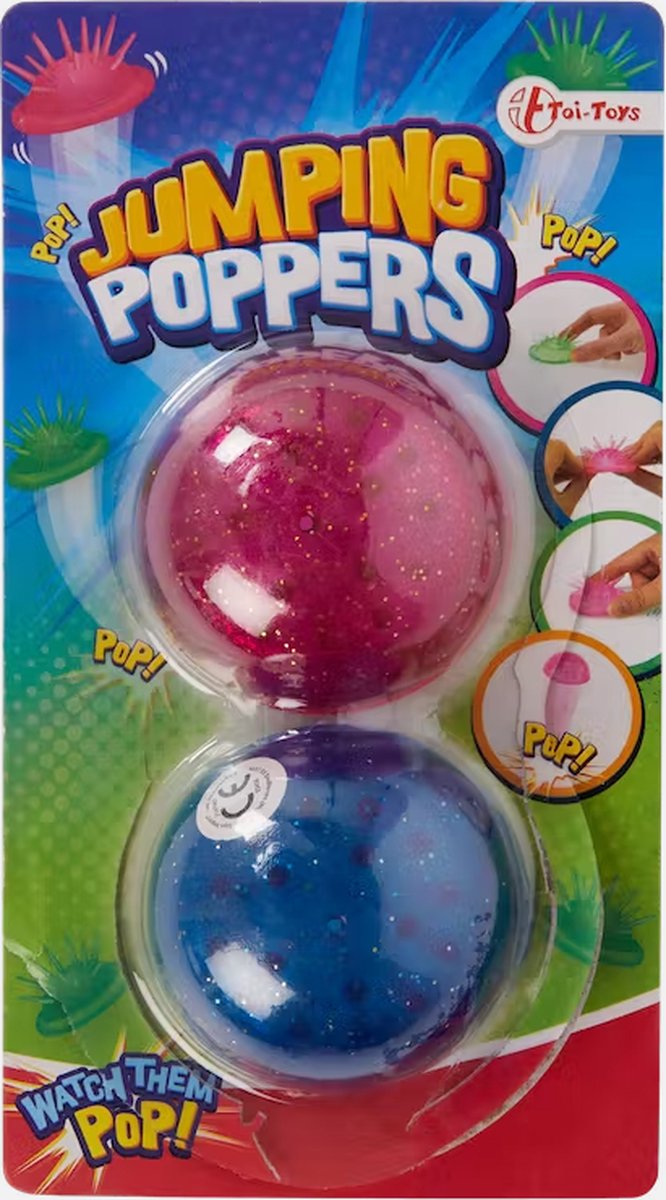 Toi-Toys Jumping Poppers – Oude Rage – Roze/Blauw | bol