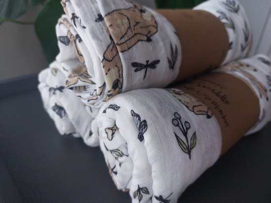 Hydrofiele Luier - Doek - XL - Hydrofiel - Swaddle - Unisex - Bloemen ...