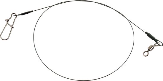 Single Strand Titanium Leaders 40cm - 14 Kilo (2 pcs) | bol