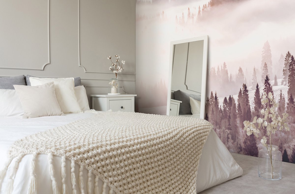 Fotobehangkoning - Fotobehang - Vliesbehang - Behang - Mistig Bos ...