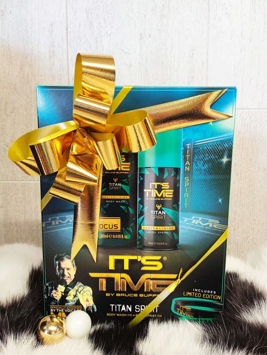 IT'S TIME Giftset - Titan Spirit - BodyWash & BodySpray + Armband - Mét ...