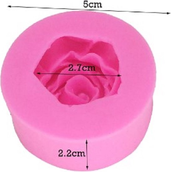 3d siliconen mal kleine roos. Mal fondant / mal zeep / mal waxmelt ...