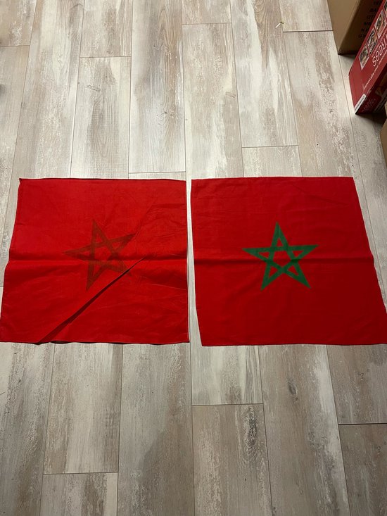 2 Mini drapeaux marocains - Klein- simple face ! 55 cm - Pack Duo - 2 ...