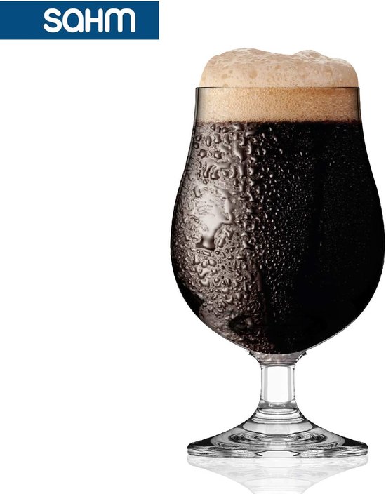 SAHM Bristol Beker bierglazen, 0,3 liter (6 stuks) - biertulp - bierglazen set -... | bol.com