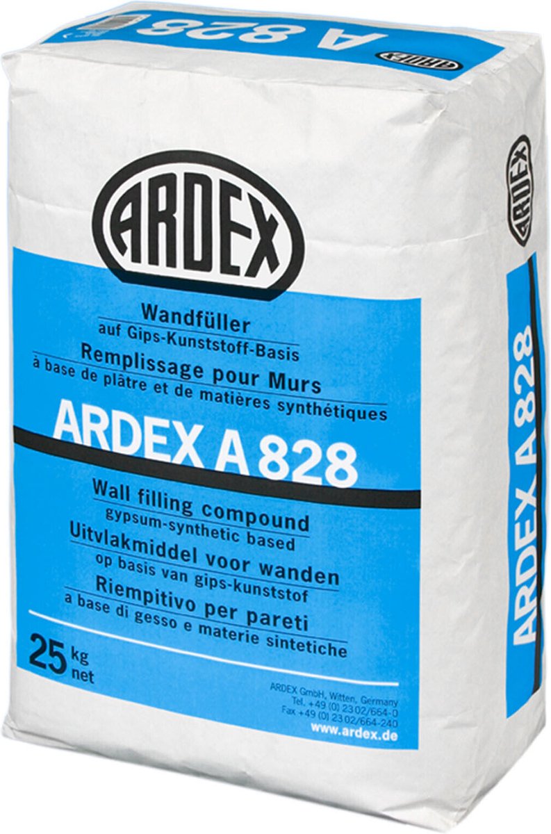 Ardex A 828 - Uitvlakmiddel voor wanden - 25 kg | bol