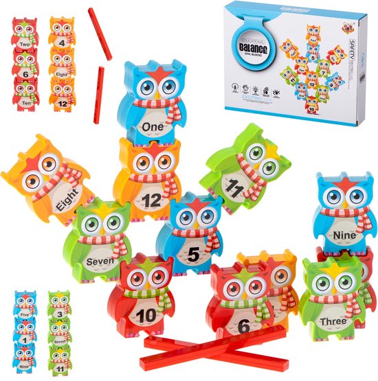 Reken Balans Spel - Thema Uil - Educatief spel - Leren Rekenen | bol
