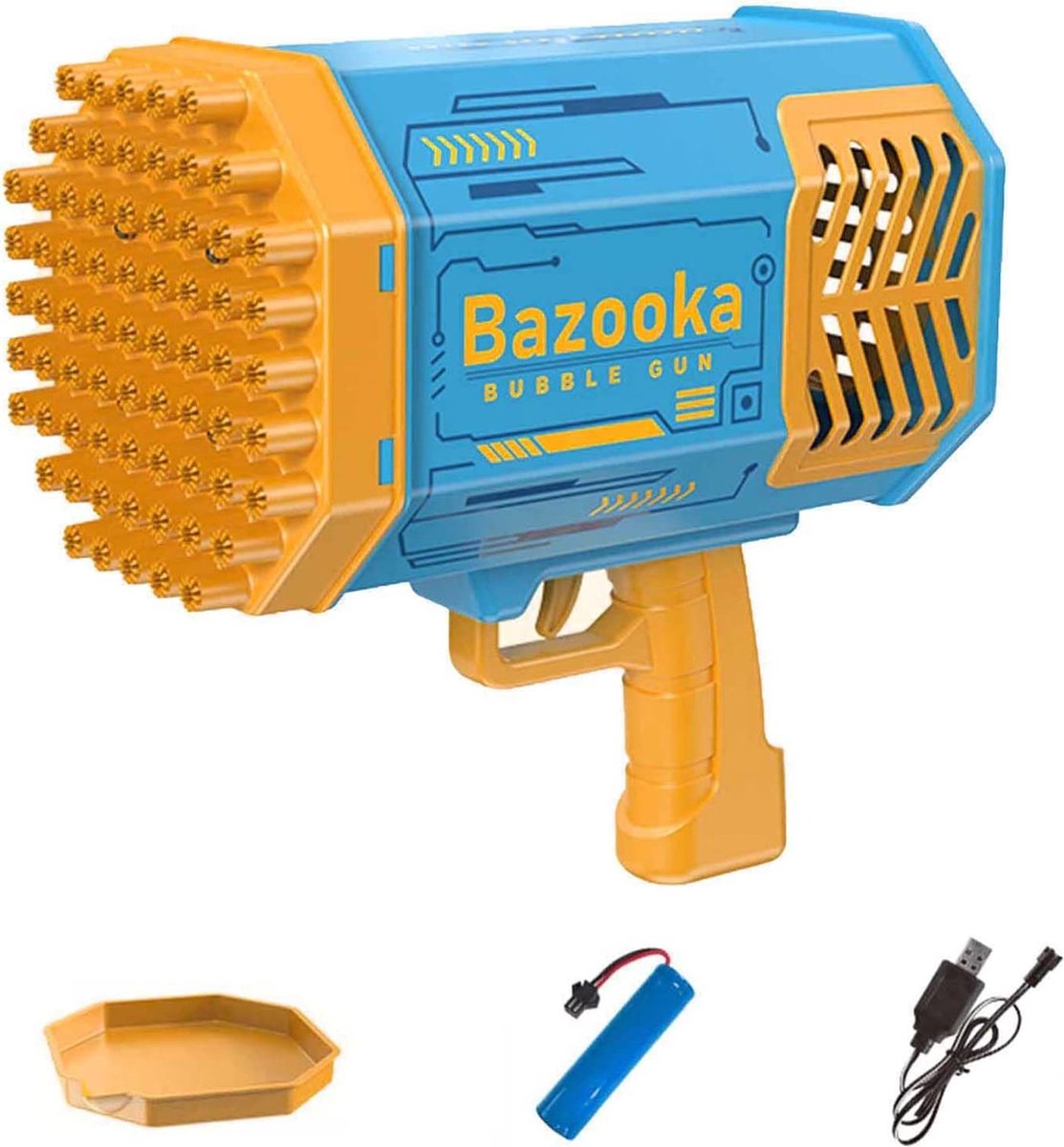 Bubble Gun Bazooka - bellenblaas maker - bellenmachine - 69 gaten voor ...