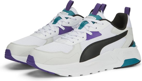 PUMA Trinity Lite Heren Sneakers - White/Black/FeatherGray - Maat 44.5 ...