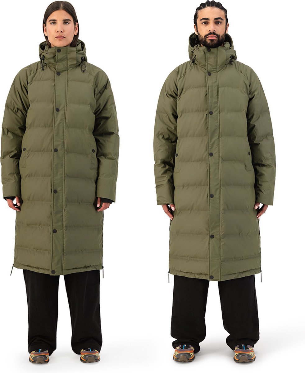 Regenjas - MAIUM Puffer Army Green - Maat XS | bol.com