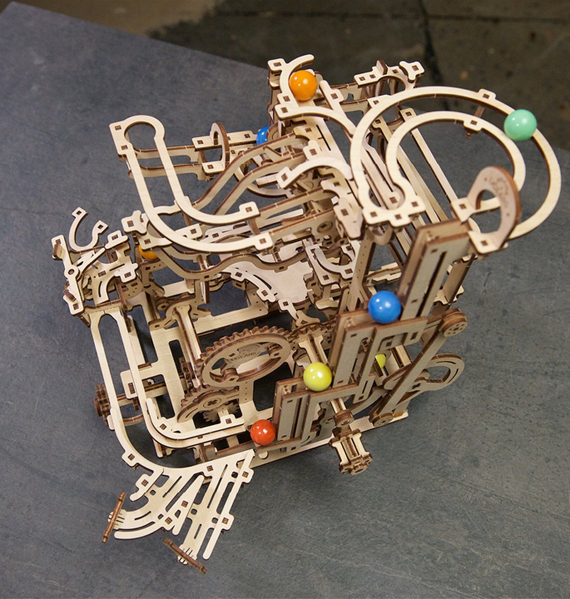 UGears modelbouw hout knikkerbaan Tiered Hoist no3 | bol.com