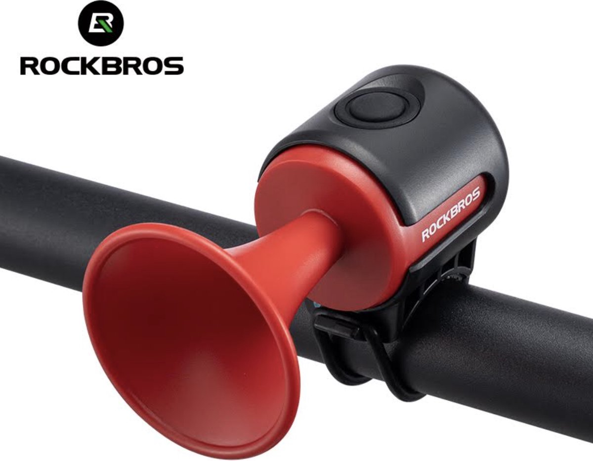 Rockbros Elektrische Fietshoorn - Fietsbellen - Fietstoeter - Rood ...