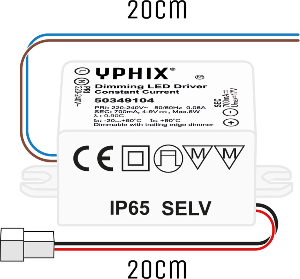 LED Driver 700mA Max. 6W 4-9V dimbaar | bol.com