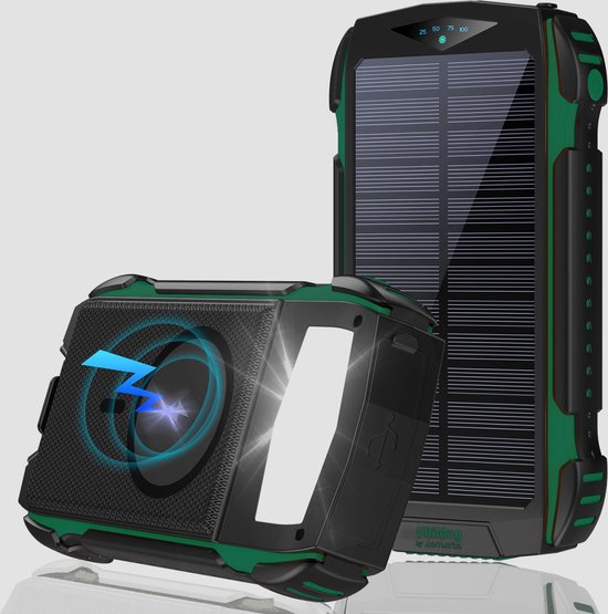 4smarts UltiMag TitanPack Solar MagSafe Powerbank 20.000 mAh Groen | bol