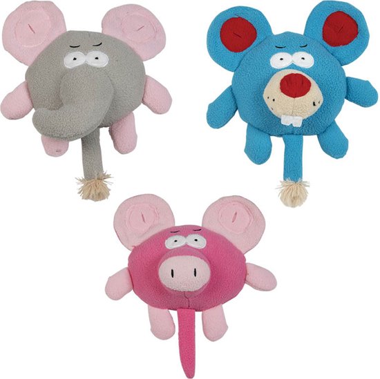 Animal Boulevard set pluche muis, olifant en varken 27 cm | bol