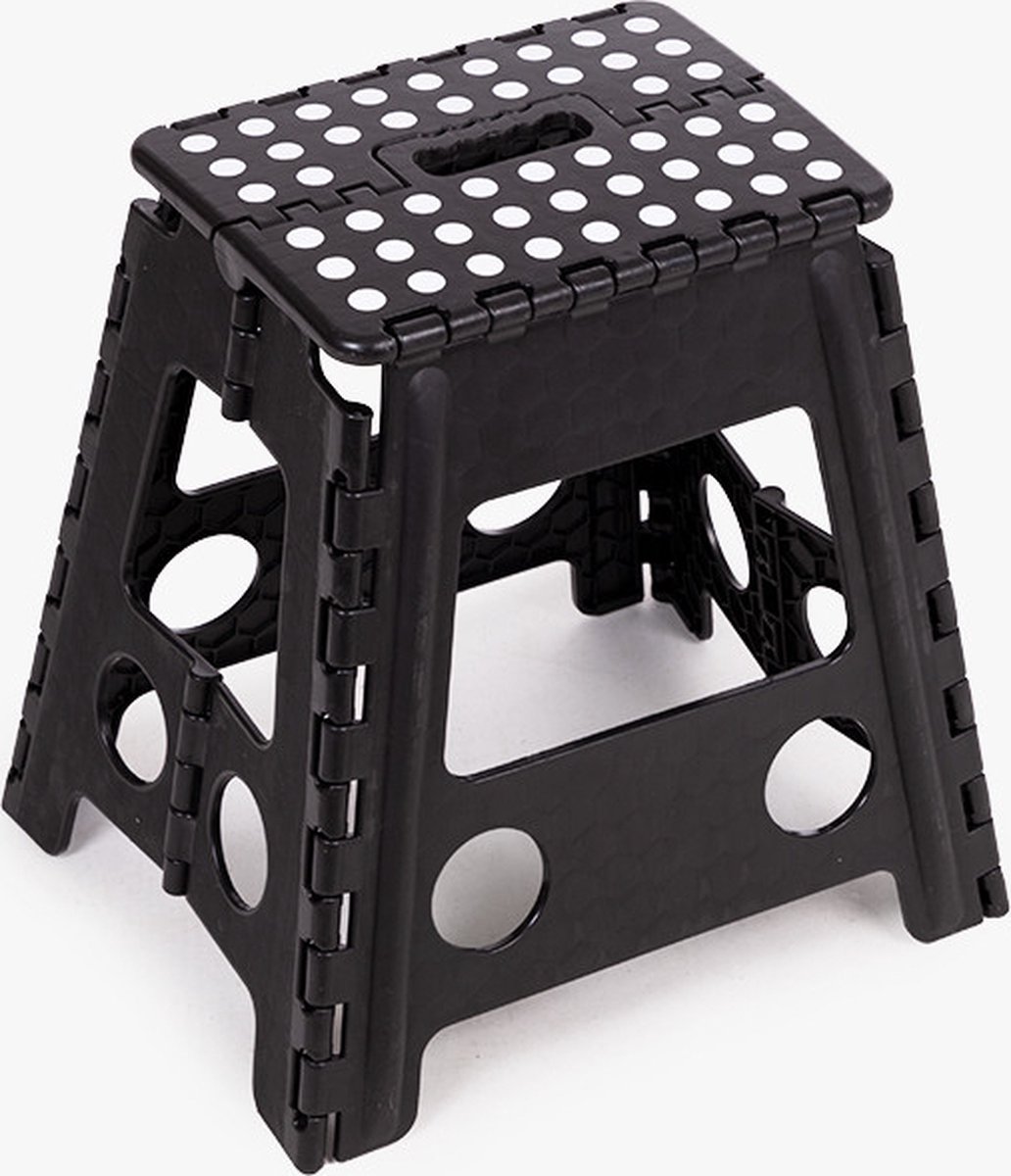 5Five Opvouwbaar trapje / opstapje - Kunststof - H39 CM - Zwart | bol