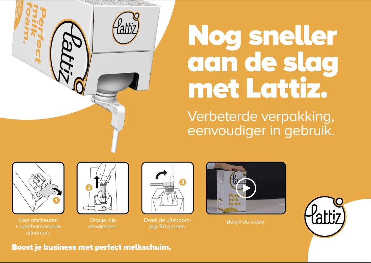 Lattiz Melk - 4 liter opschuimmelk | bol