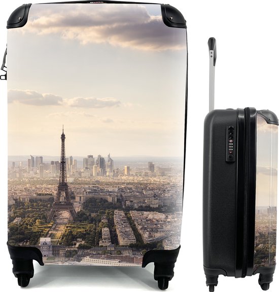 Valise - Vue aérienne de Paris avec la Tour Eiffel - 35x55x20 cm ...