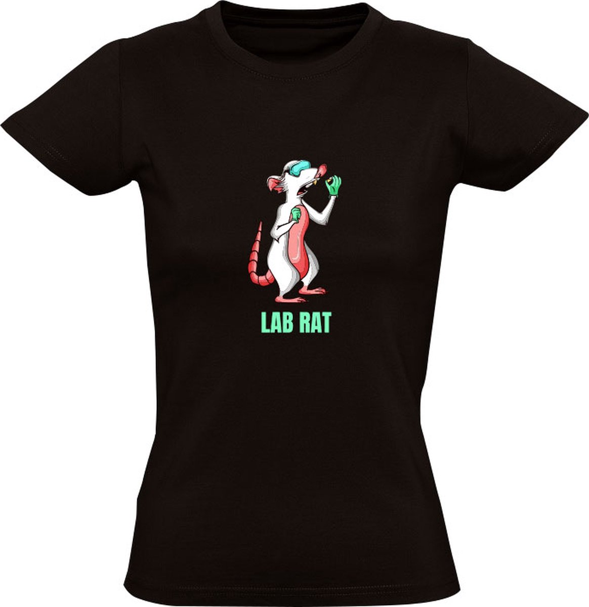 Lab Rat Dames T-shirt | Laboratorium | Analist | Wetenschap | Onderzoek ...