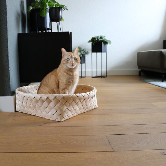 Bodhi luxe kattenmand 52x52x15cm wit | bol.com