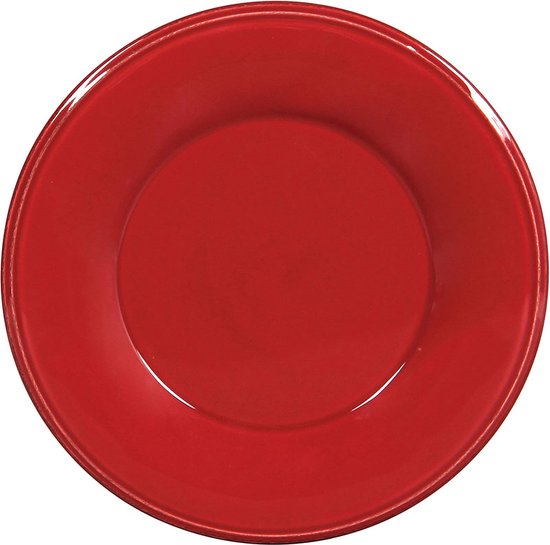 Rood Bord 23,5 cm Constance -Set van zes - Cote Table | bol