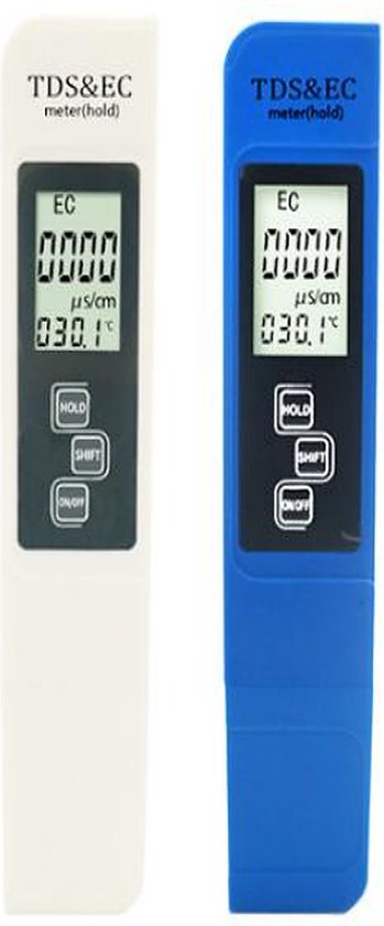 Pro- TDS & EC-Meter m. temperatuurweergave (Wit) | bol.com