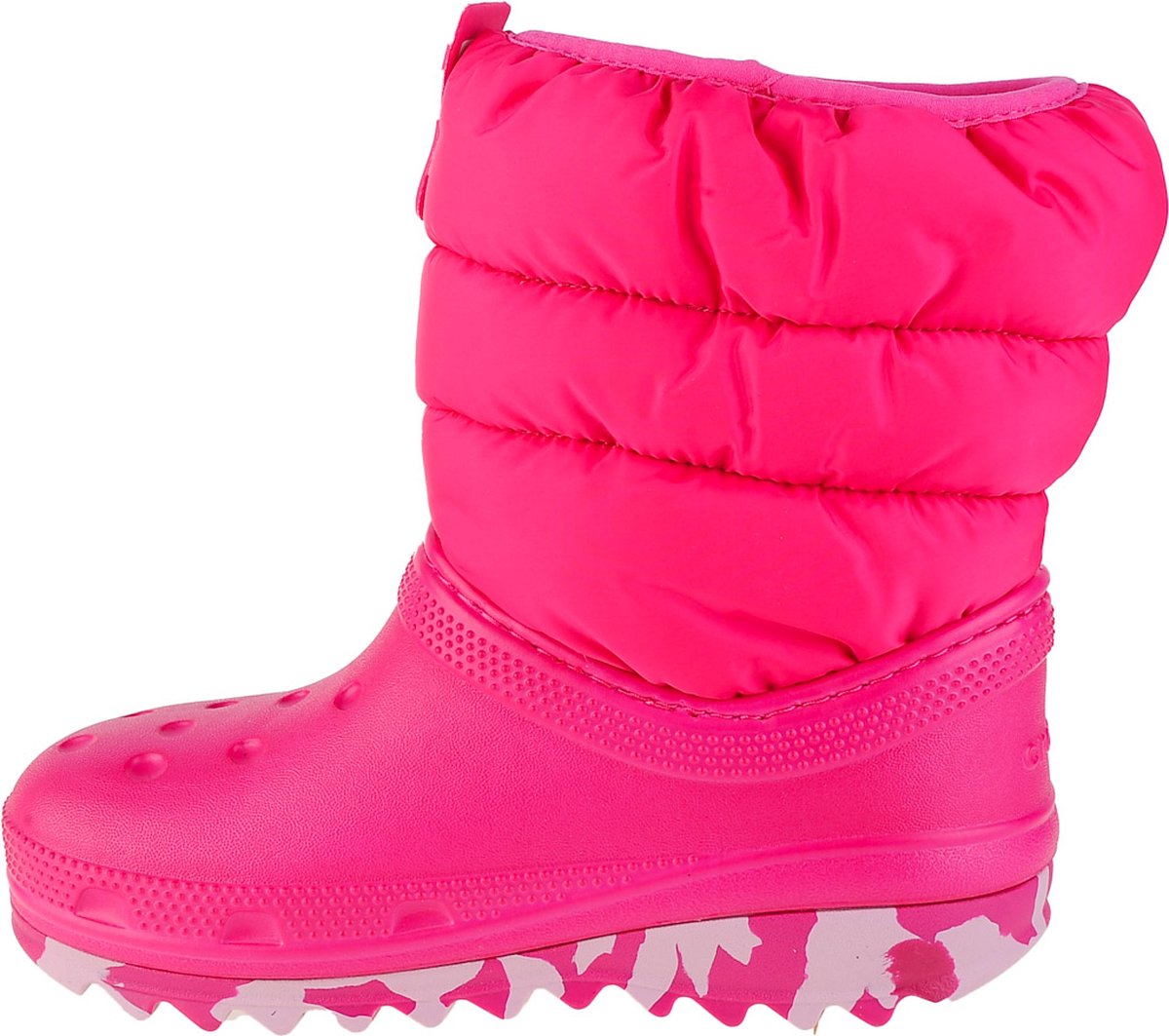 Crocs Classic Neo Puff Boot Kids 207684-6X0, voor meisje, Roze, Sneeuw ...