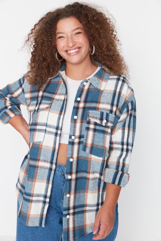 Trendyol Vrouwen Standaard mouw Basis Overhemd grote maten | bol.com