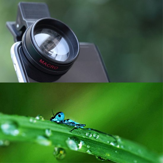 Peachy Telefoon Camera Lens Kit 2-in-1 Clip-on Lens 0.45X Ultra ...