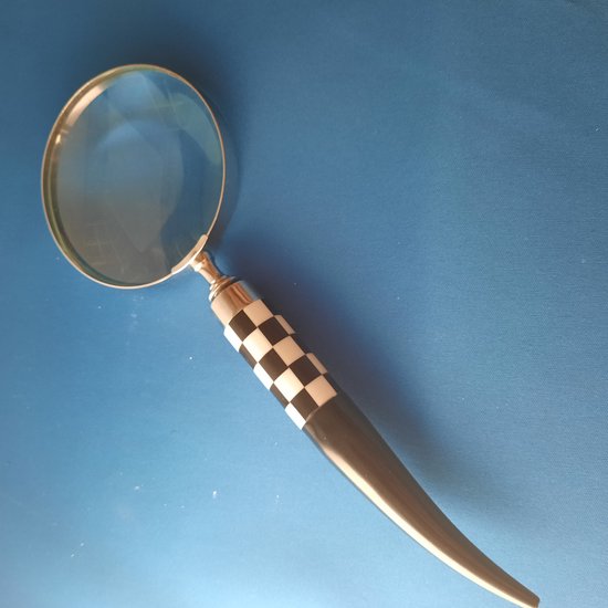 Loep vergrootglas met handvat zwart wit | bol.com