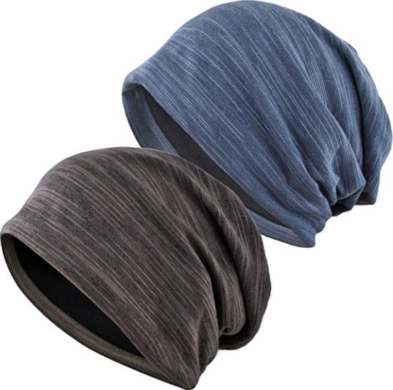 Beanie Set Classic Unisex - Blauw en Bruin - Motor rijden - Sporten | bol