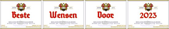 Duvel Bieretiketten ‘Beste Wensen voor 2024’ (4 stuks) - Stickers ...