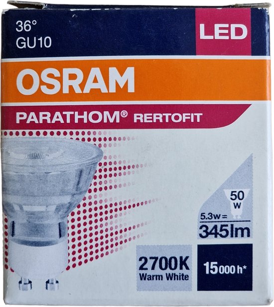 Osram Parathom 50 PAR16 - GU10 - 5.3W | bol