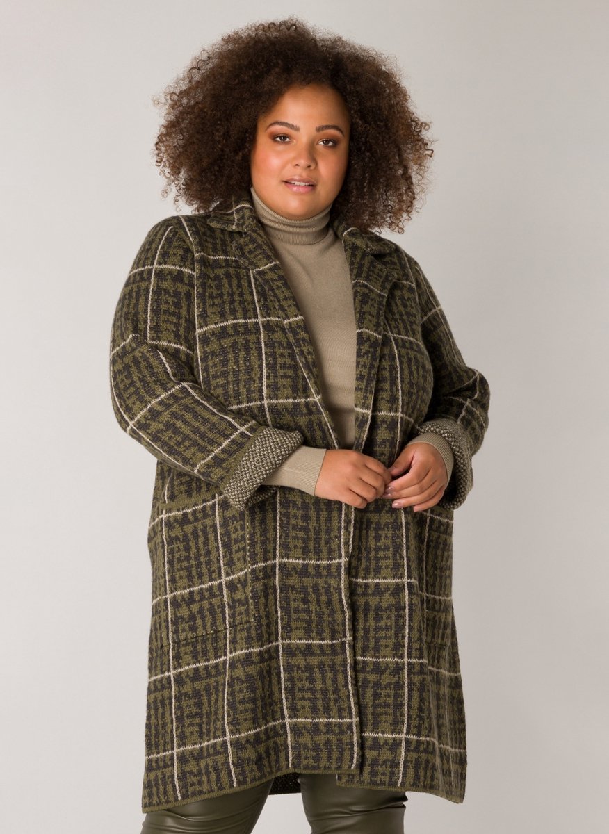 YESTA Darina Essential Vest - Army Green/Multi-Col - maat 0(46) | bol.com