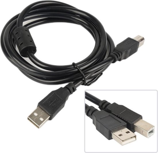 Printerkabel USB | 1,5 m lang | Printer kabel | Universeel voor ...