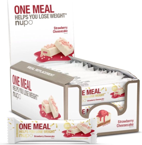 Nupo | One Meal Bar | Strawberry Cheesecake | 24 stuks | 24 x 60 gram ...