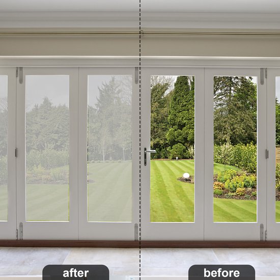 Raamfolie Glasfolie 45x200cm Zelfklevende Zonwerende Folie Raam ...