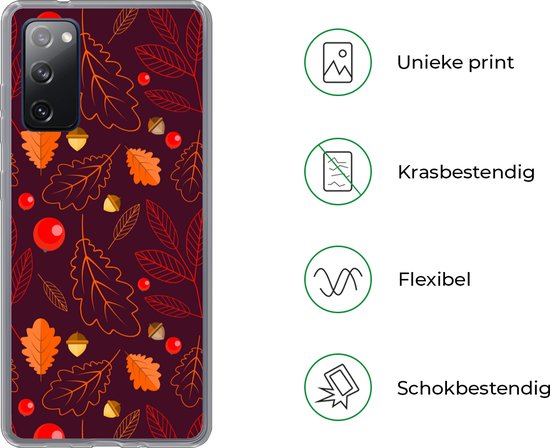 Telefoonhoesje Geschikt voor Samsung Galaxy S20 FE hoesje - Patronen - Herfst -... | bol