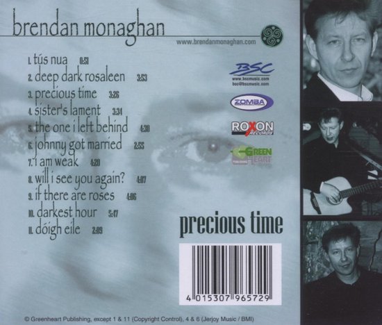 Brendan Monaghan - Precious Time (CD), Brendan Monaghan | Muziek | bol