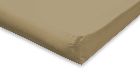 Elegant Matras Hoeslaken Katoen Satijn - Hoeslaken 180x200 - Zand | bol.com