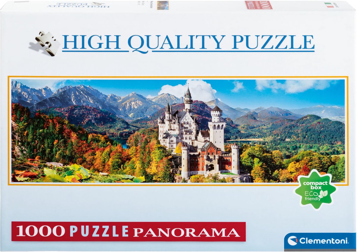 Clementoni - Neuschwanstein -High Quality Panorama Puzzle - 1.000 ...