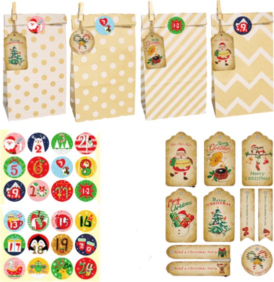 Yvery adventskalender zakjes zelf te vullen – adventskalender leeg ...