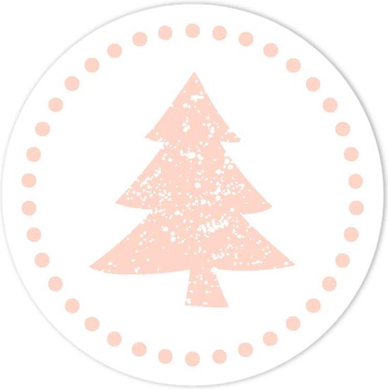 Kerst Sluitzegels - 15 Mooie Cadeau Stickers Kerstmis Roze ...