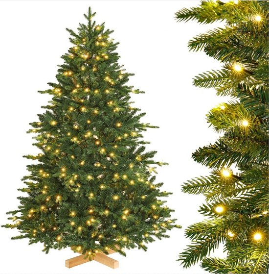 EdelSpar Luxieus Kunstkerstboom met verlichting voor binnen en buiten ...