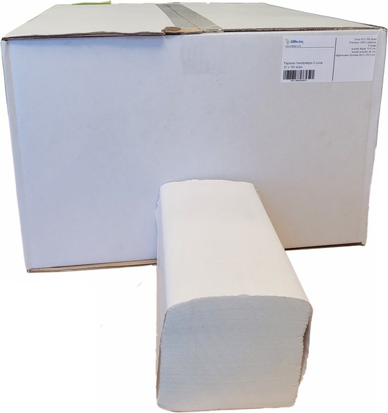 WillieJan Papieren handdoekjes Z-vouw – 2 laags Premium Cellulose ...
